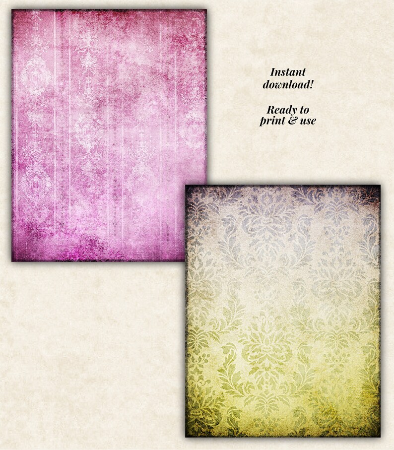 Vintage Grunge Scrapbooking Paper (digital Download) - Etsy