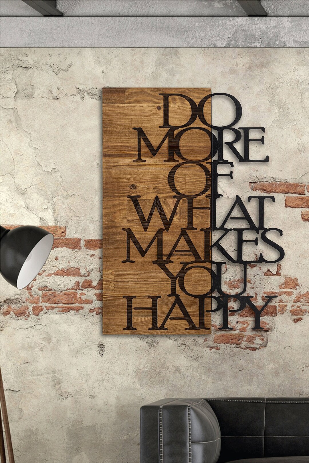 Do More of What Makes You Happy Metal Wall Art, Inspirational Quote ...