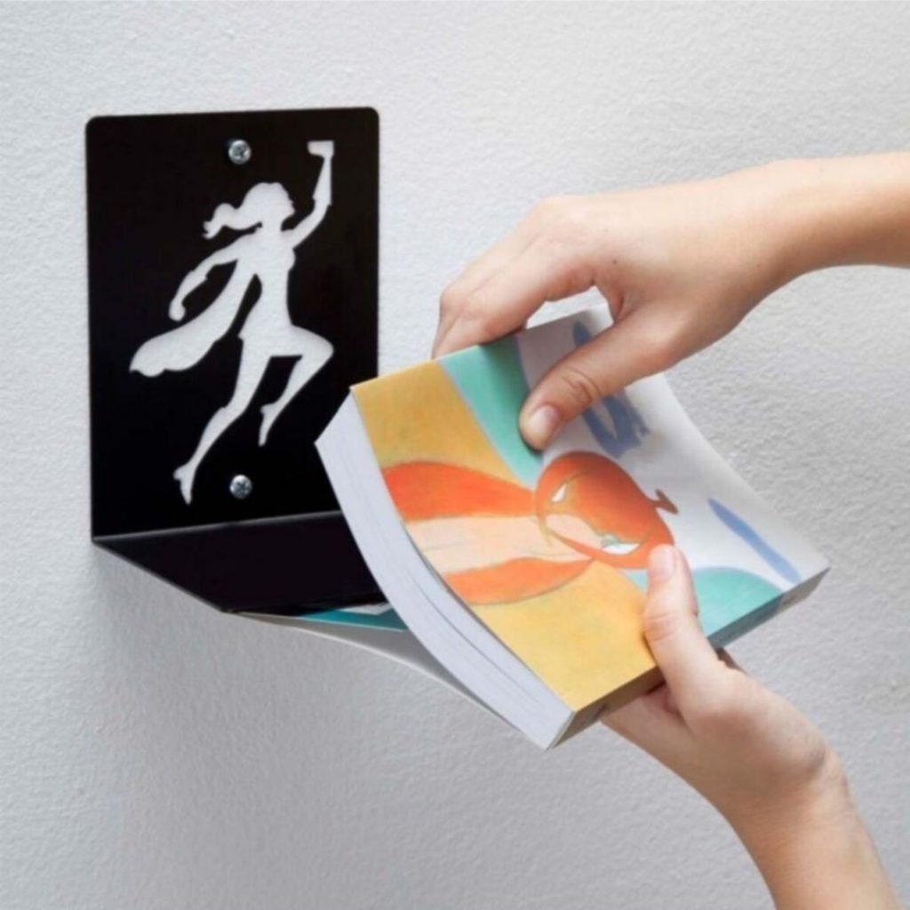 Decorative Metal Bookcase, Multi-purpose Rack, Rising Woman Figured ...