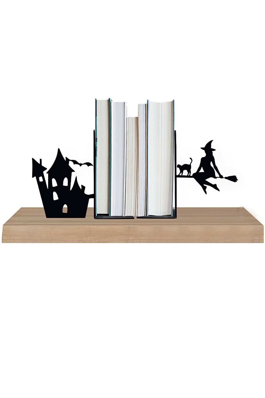 Wizard Metal Bookends, Wizard Metal Decor, Magic Bookends Gift, Book ...