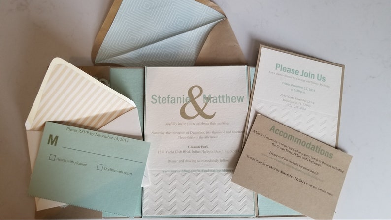 Shabby Chic Custom Wedding Invitation - Etsy