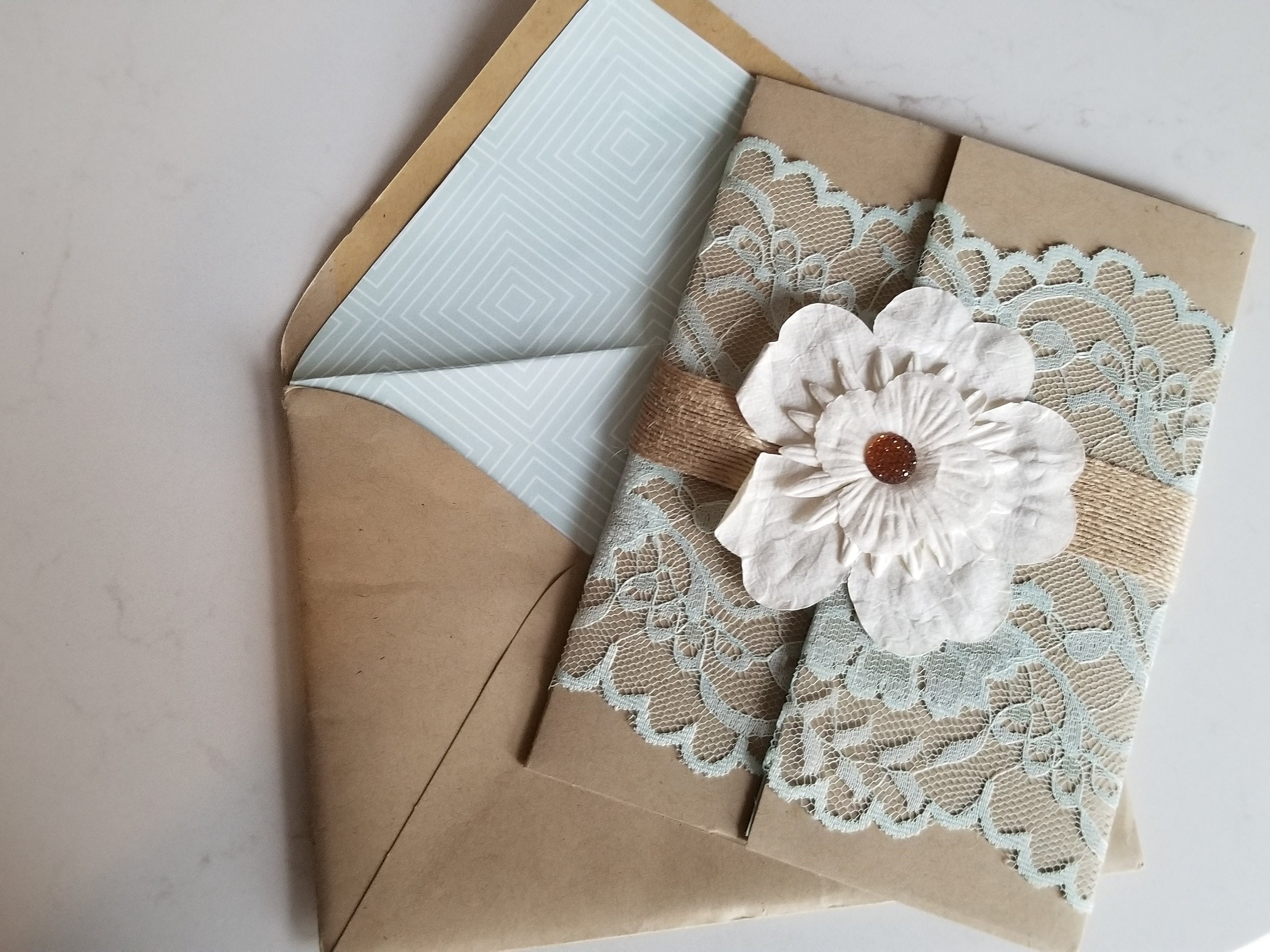 Shabby Chic Custom Wedding Invitation - Etsy