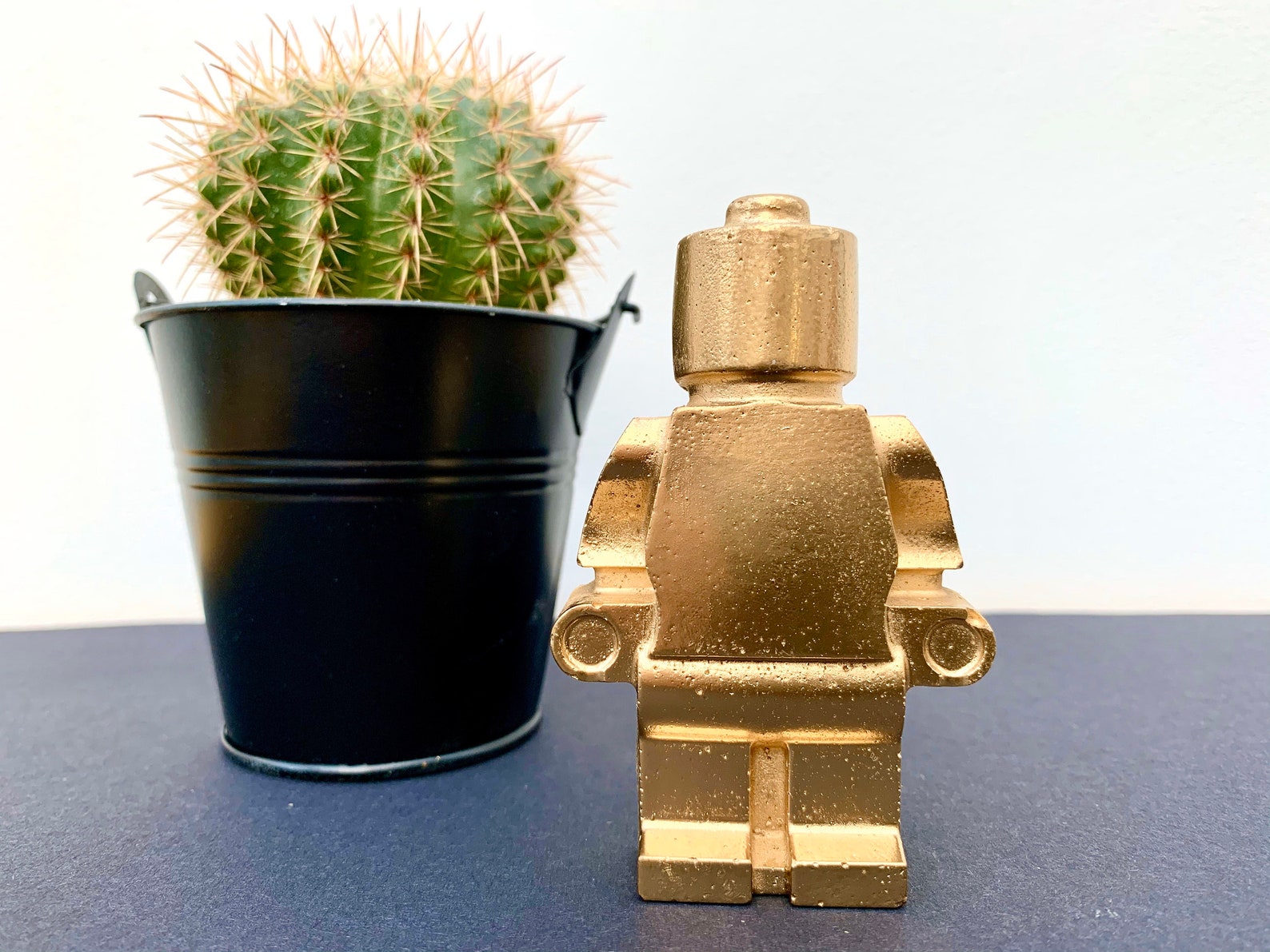 Gold Concrete Lego Minifigure Concrete Robot Concrete Gift | Etsy