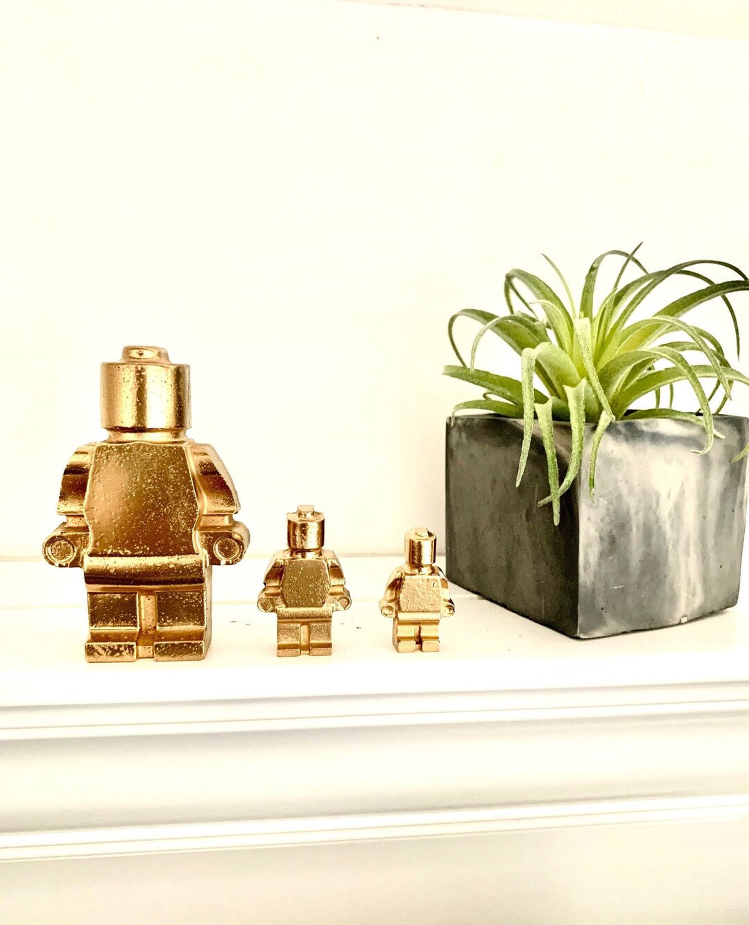 Gold Concrete Lego Minifigure Concrete Robot Concrete Gift Gifts for ...