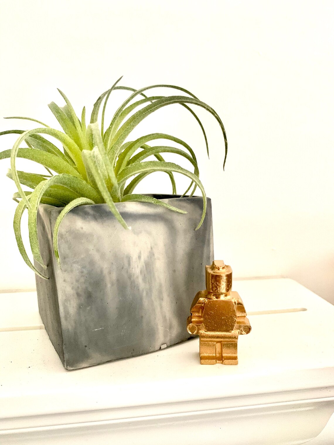 Gold Concrete Lego MiniFigure Concrete Robot Concrete Gift | Etsy