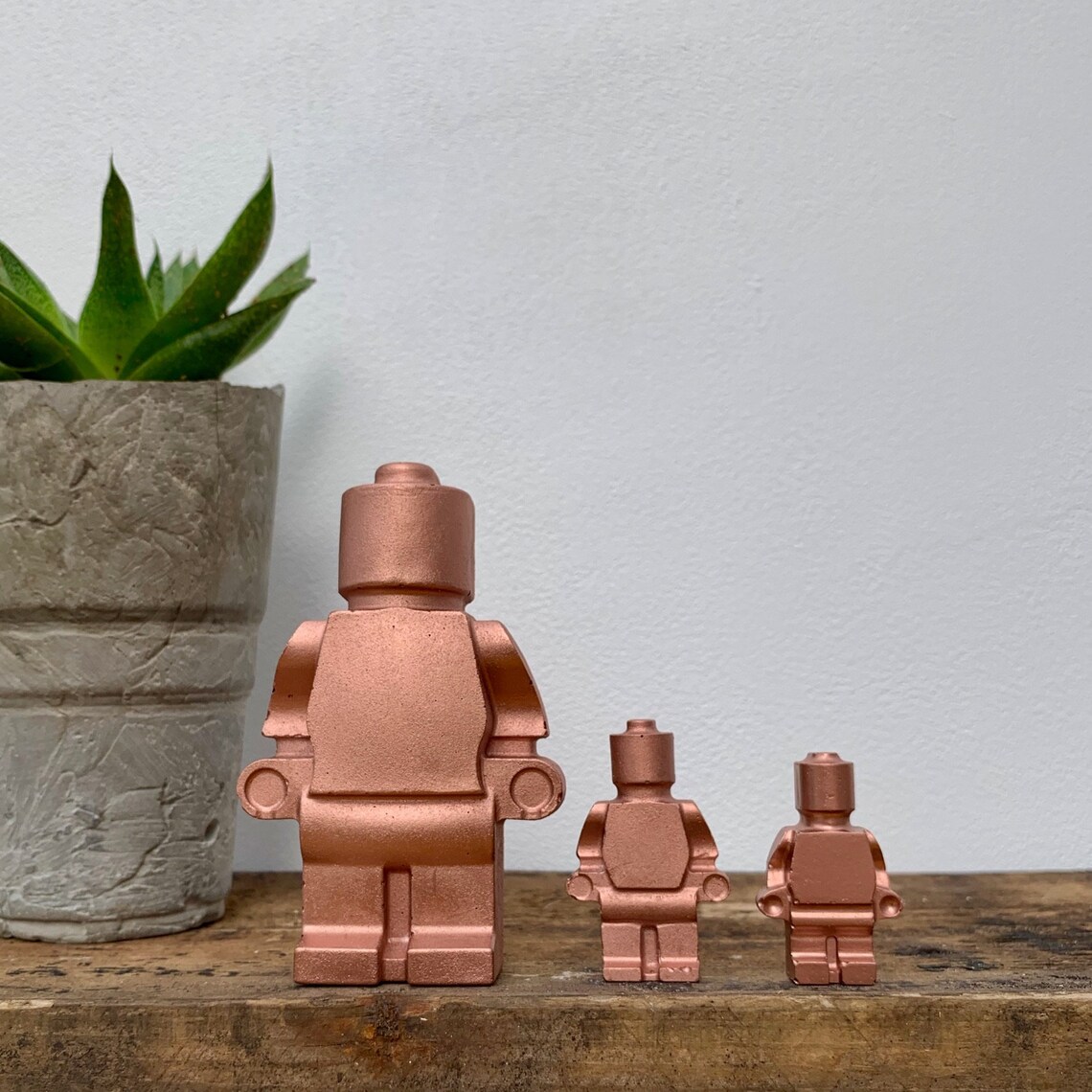Copper Concrete Lego Minifigure Concrete Robot Concrete - Etsy