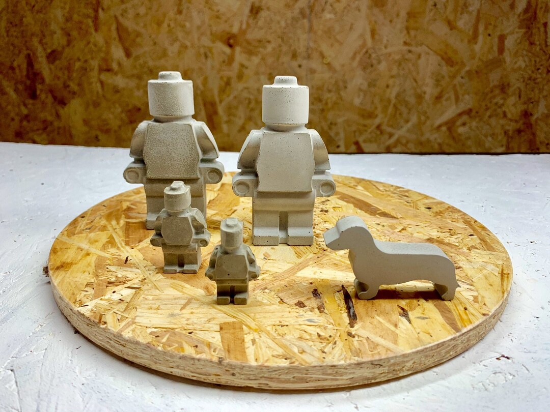 Concrete Family & Dog | Concrete Robots | Concrete Gifts |gifts for Him ...