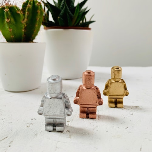 Copper Concrete Lego Minifigure Concrete Robot Concrete - Etsy