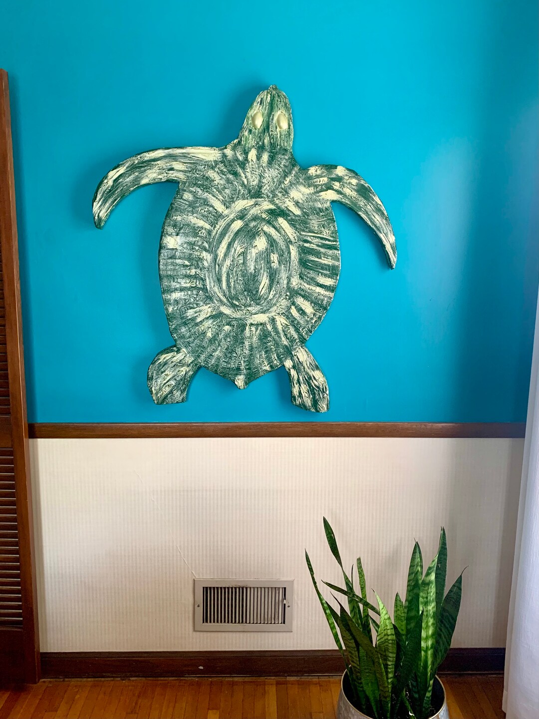 LARGE Sea Turtle Wall Art Hanging Ocean Beach Decoration - Etsy