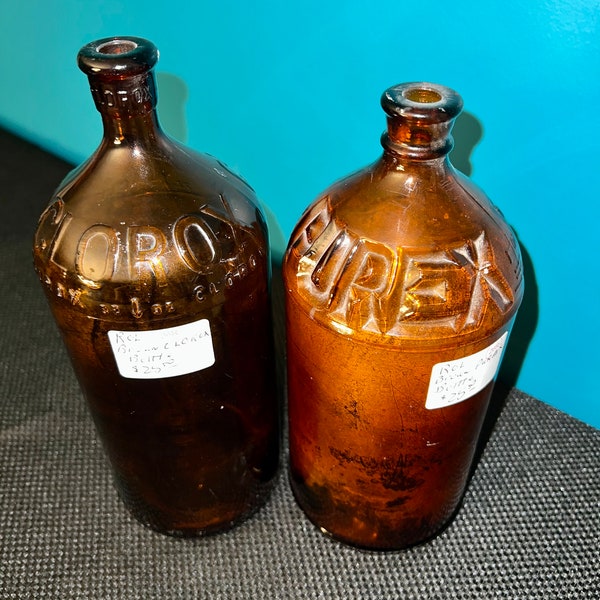 Antique Clorox Bottle - Etsy