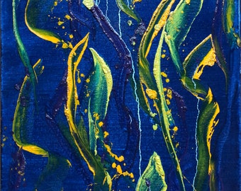 Original Vintage Framed ABSTRACT OIL PAINTING by Jeff Cowell - Etsy