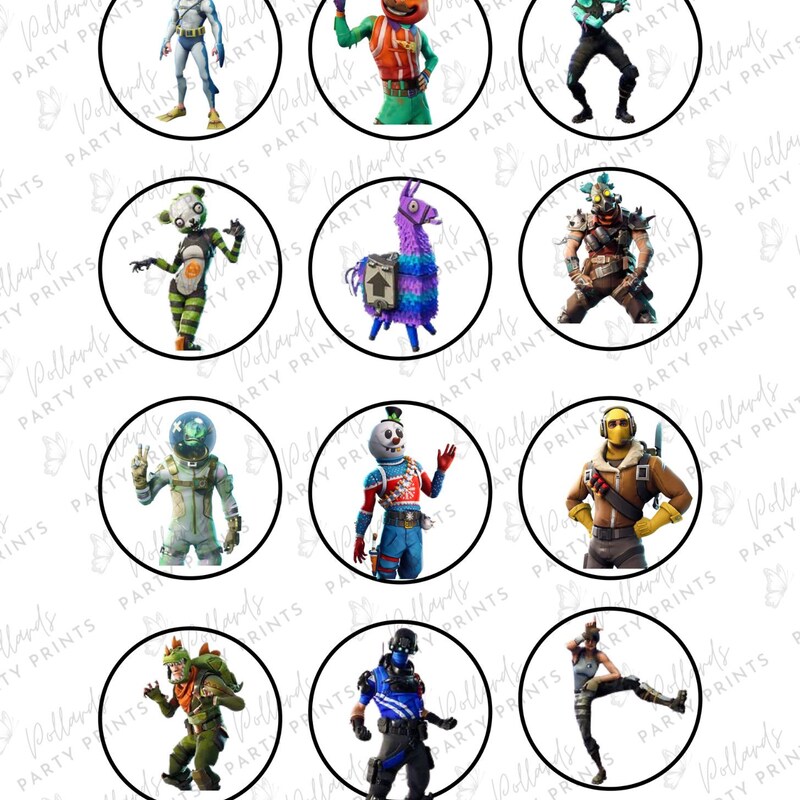 Fortnight Cake Toppers - Etsy