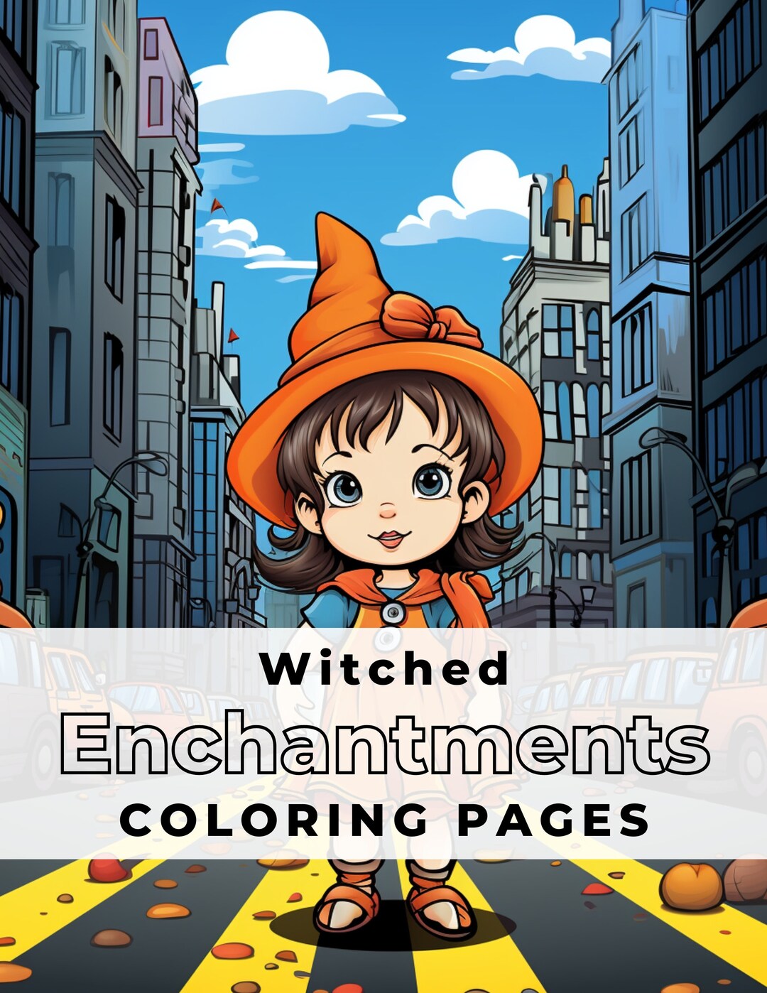 Enchanted Witches Coloring Pages - Etsy
