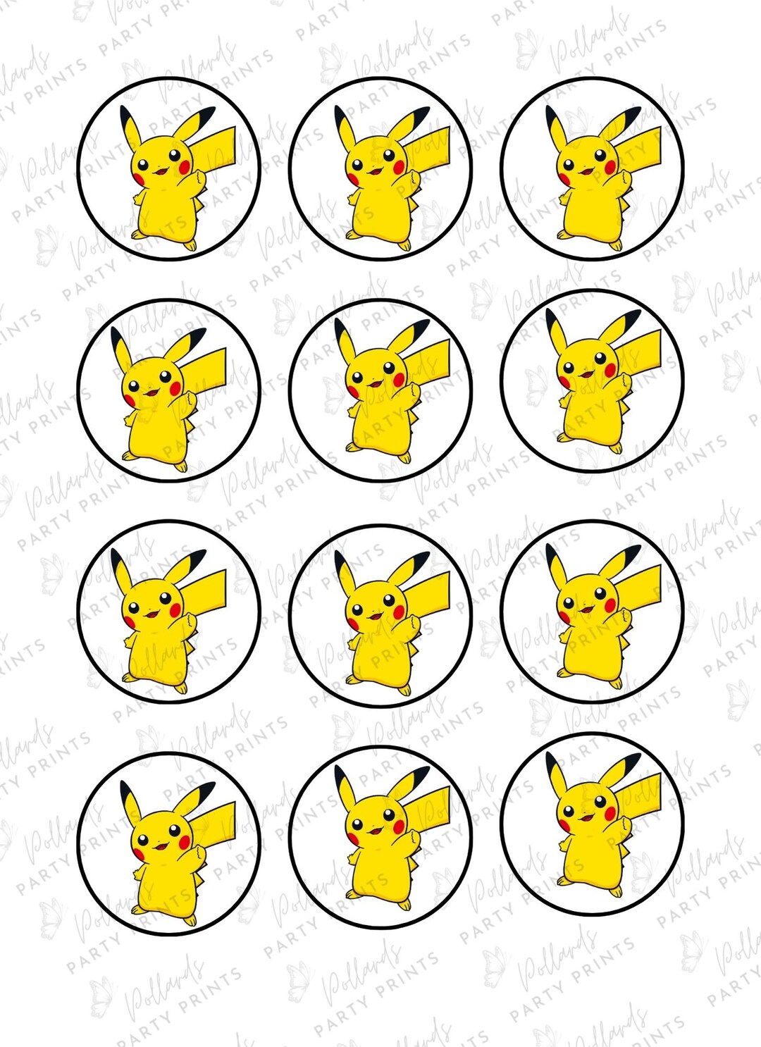 Pokemon, Pikachu, Ash, Charmander, Professor Oak, Evie, Cupcake Toppers - Etsy