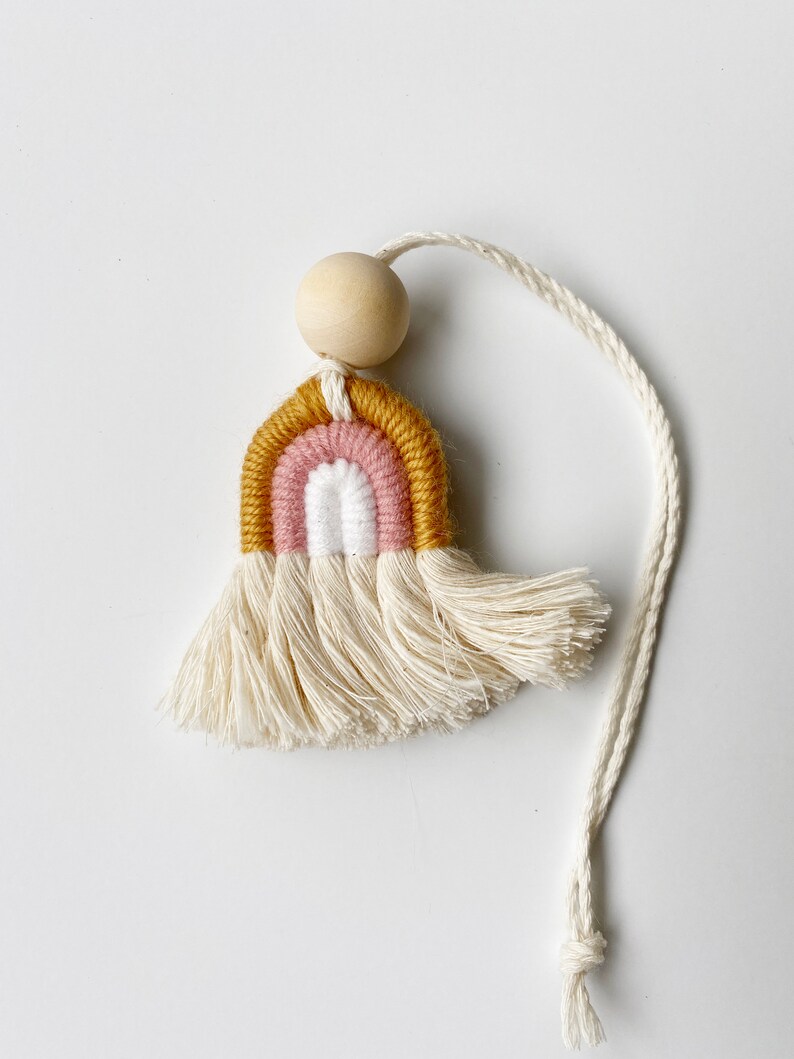 Rainbow Wall Hanging Modern Rainbow Mini Rainbow Macrame - Etsy