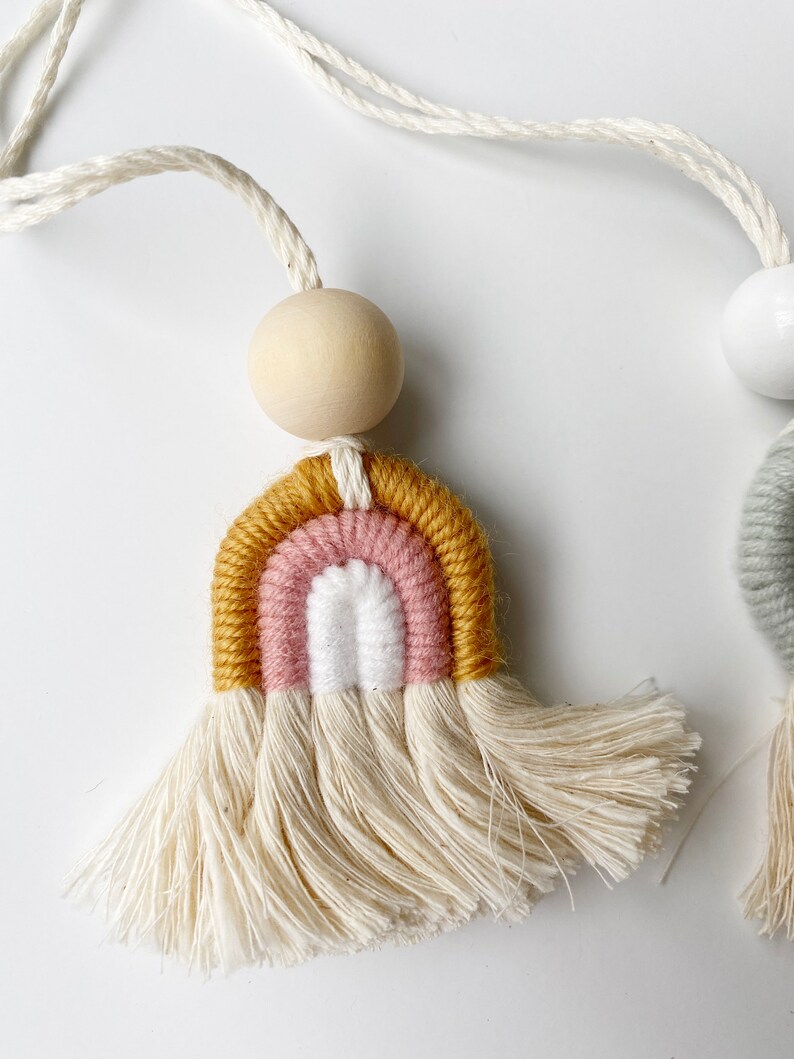 Rainbow Wall Hanging Modern Rainbow Mini Rainbow Macrame - Etsy
