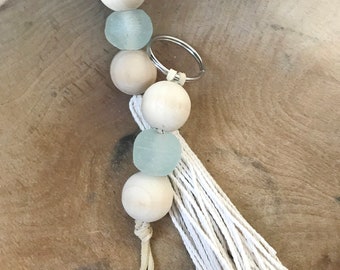 Keychain Gift Set Two Keychains Best Friend Gift Sea Beads | Etsy