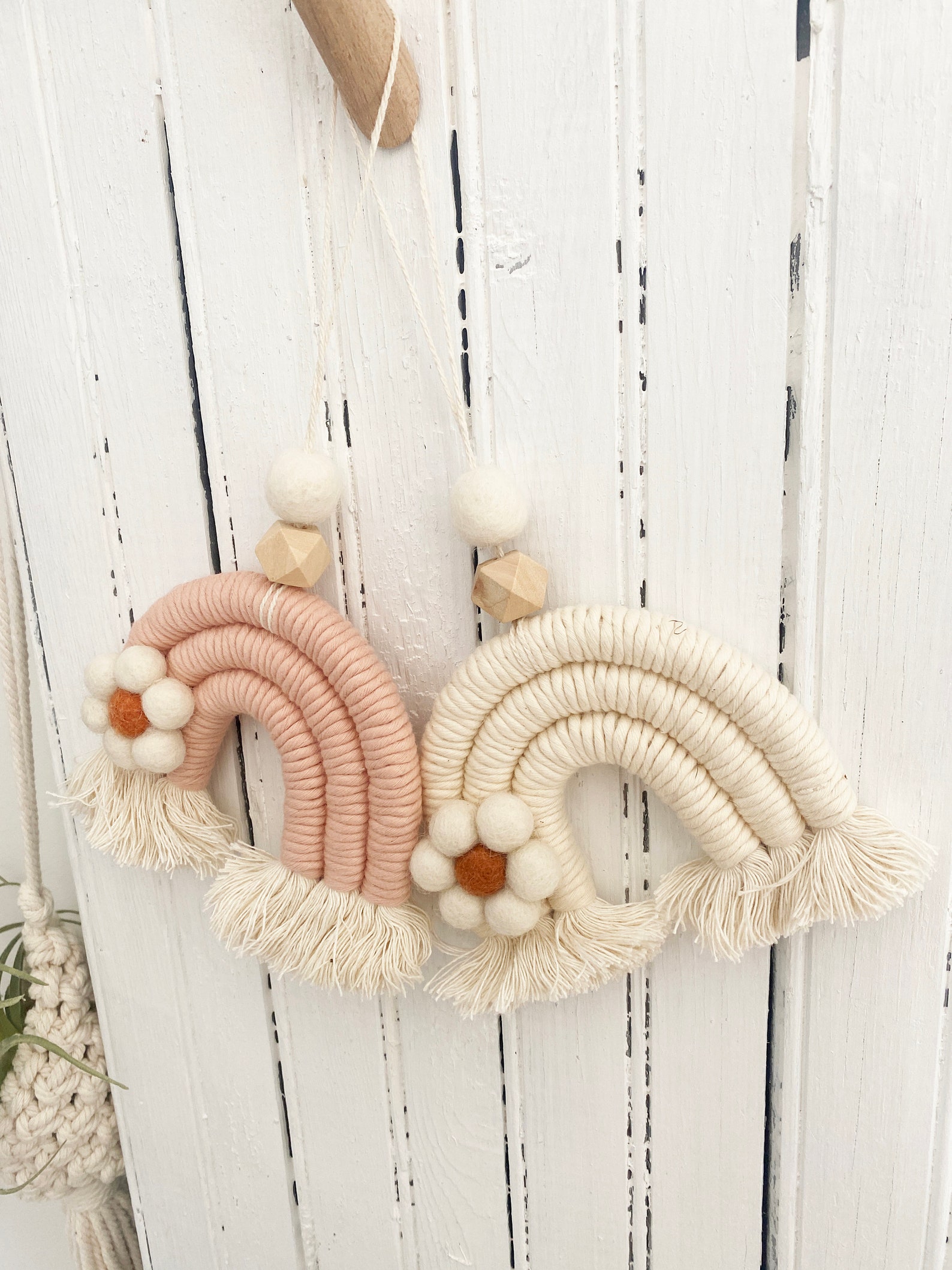 Rainbow Wall Hanging, Boho Rainbow, Neutral Rainbow Decor, Macrame ...