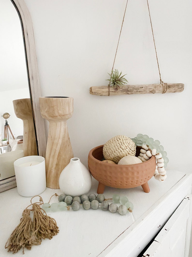 Sea Glass Garland Custom Sea Glass Decor Coastal Living - Etsy