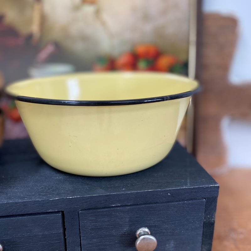 Enamelware Bowl - Etsy