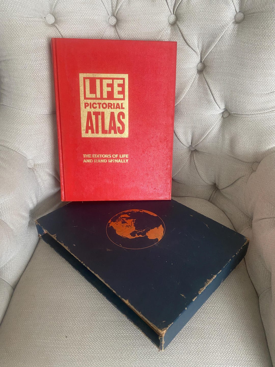 Life Pictorial Atlas of the World, Vintage Sleeved Hardback Antique ...