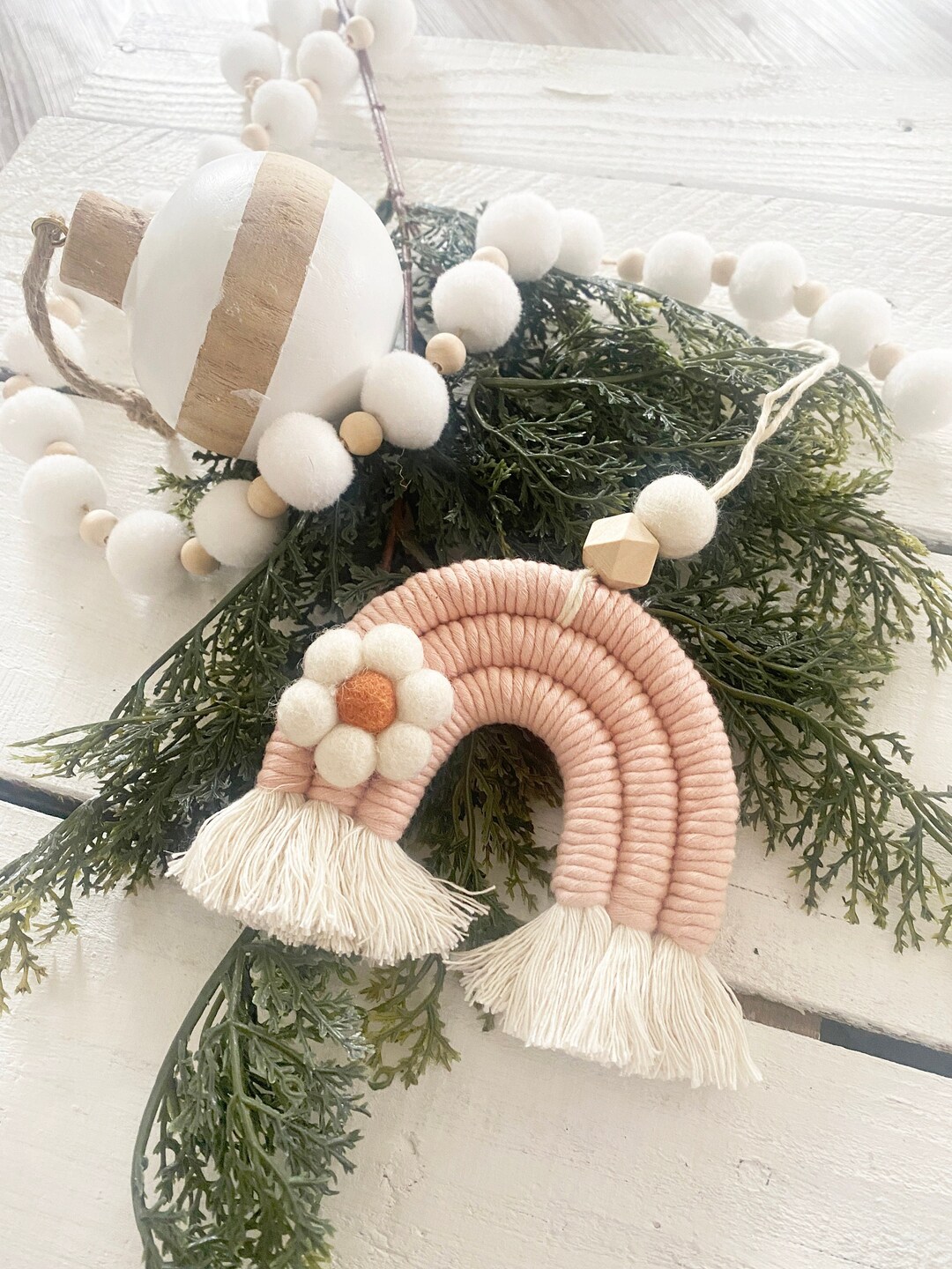 Felt Daisy Flower, Daisy, Rainbow, Nursery Decor, Daisy Home Decor ...