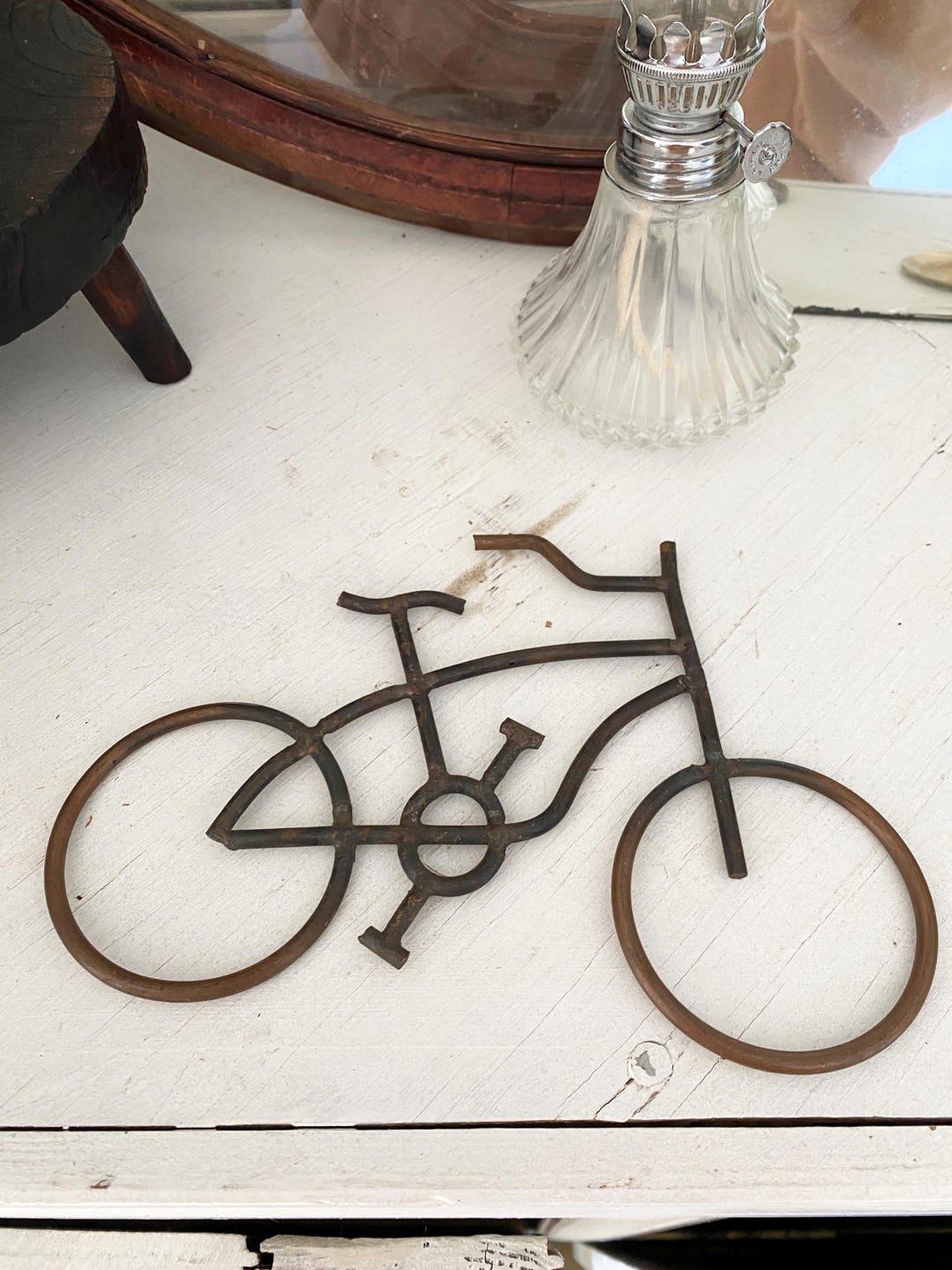 Metal Bike Wall Art Home Decor, Rustic Bike Decor, Metal Bicycle ...