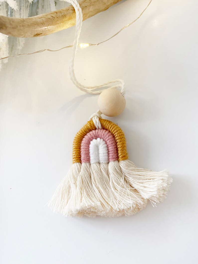 Rainbow Wall Hanging Modern Rainbow Mini Rainbow Macrame - Etsy