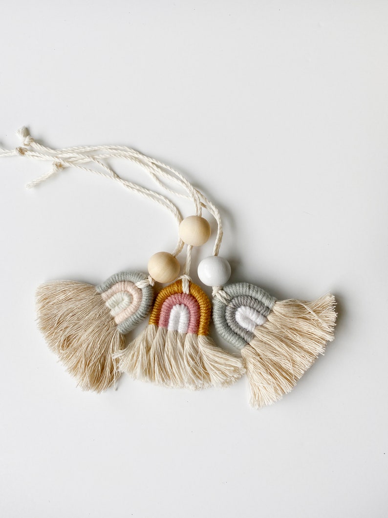 Rainbow Wall Hanging Modern Rainbow Mini Rainbow Macrame - Etsy