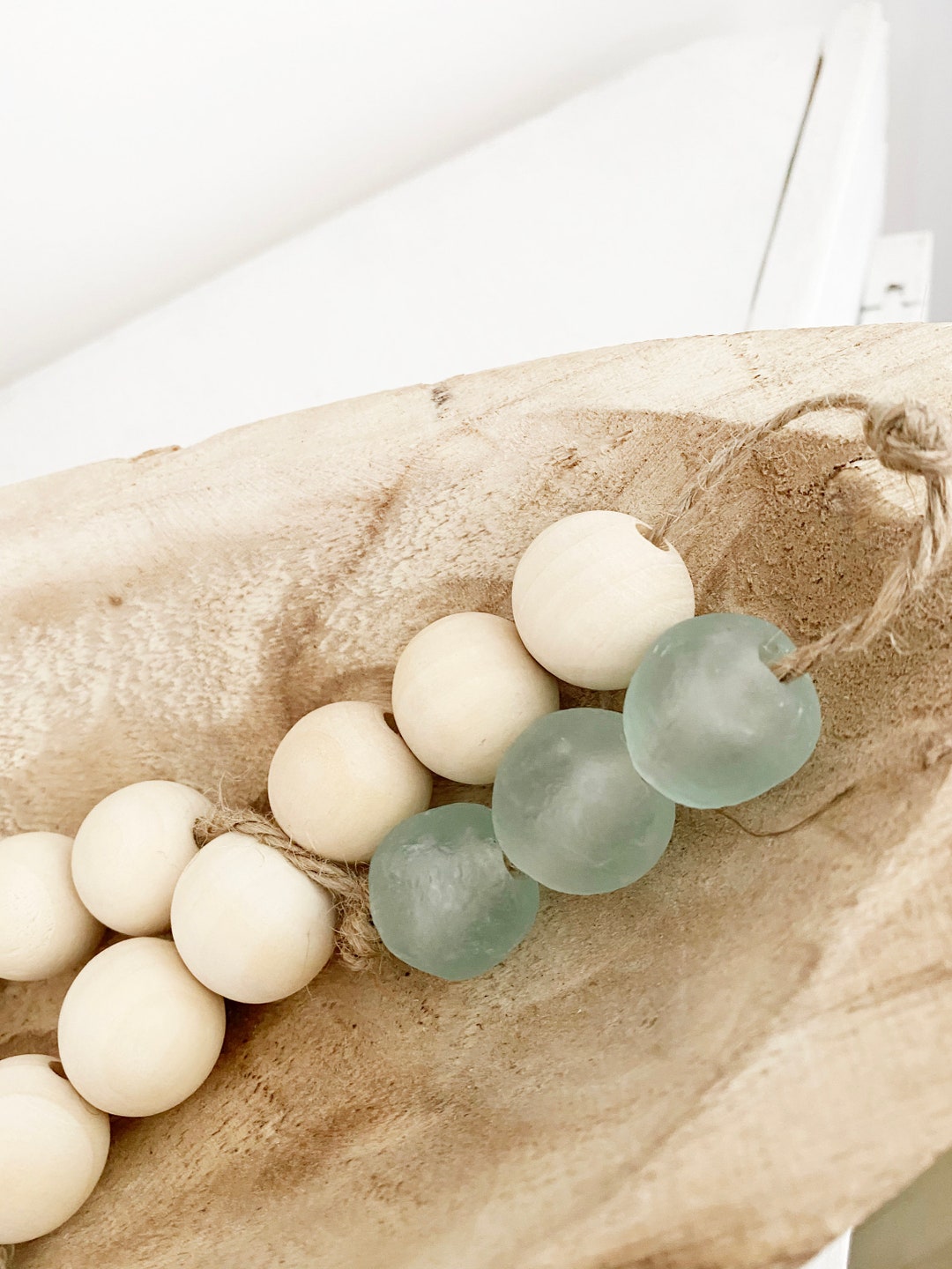 Sea Glass Home Decor, Seaglass, Homemade Sea Glass Garland Home Accent ...