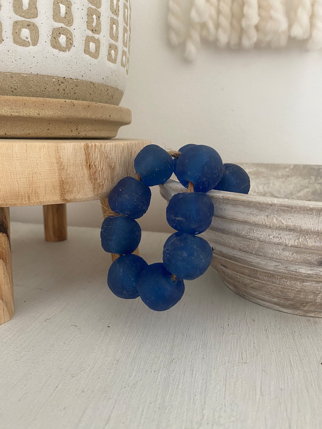 Nautical Coffee Table Garland Decor, Coastal Beach House, Deep Blue Sea ...