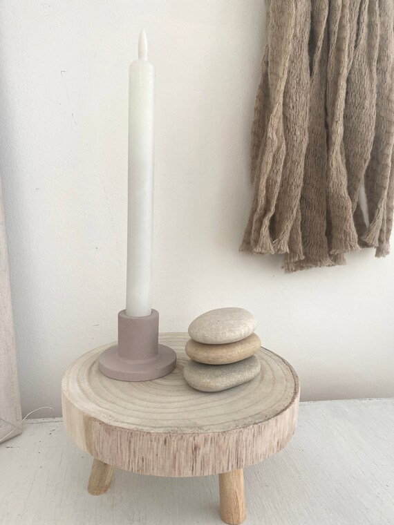 Wood Pedestal Round Display Riser Wood Riser Farmhouse - Etsy