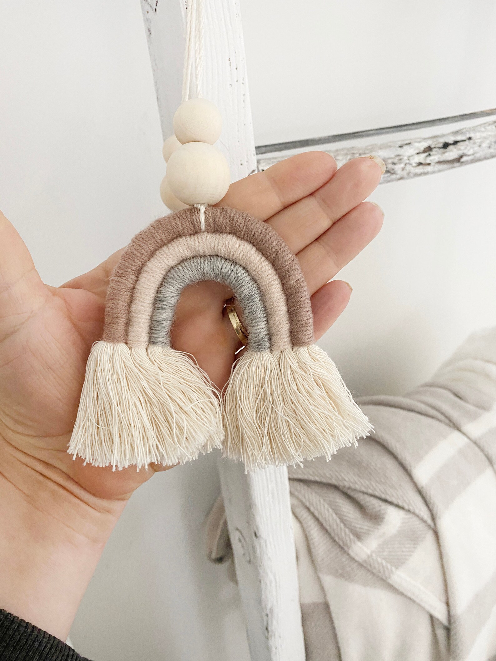 Boho Nursery Rainbow Wall Hanging Boho Rainbow Decor - Etsy