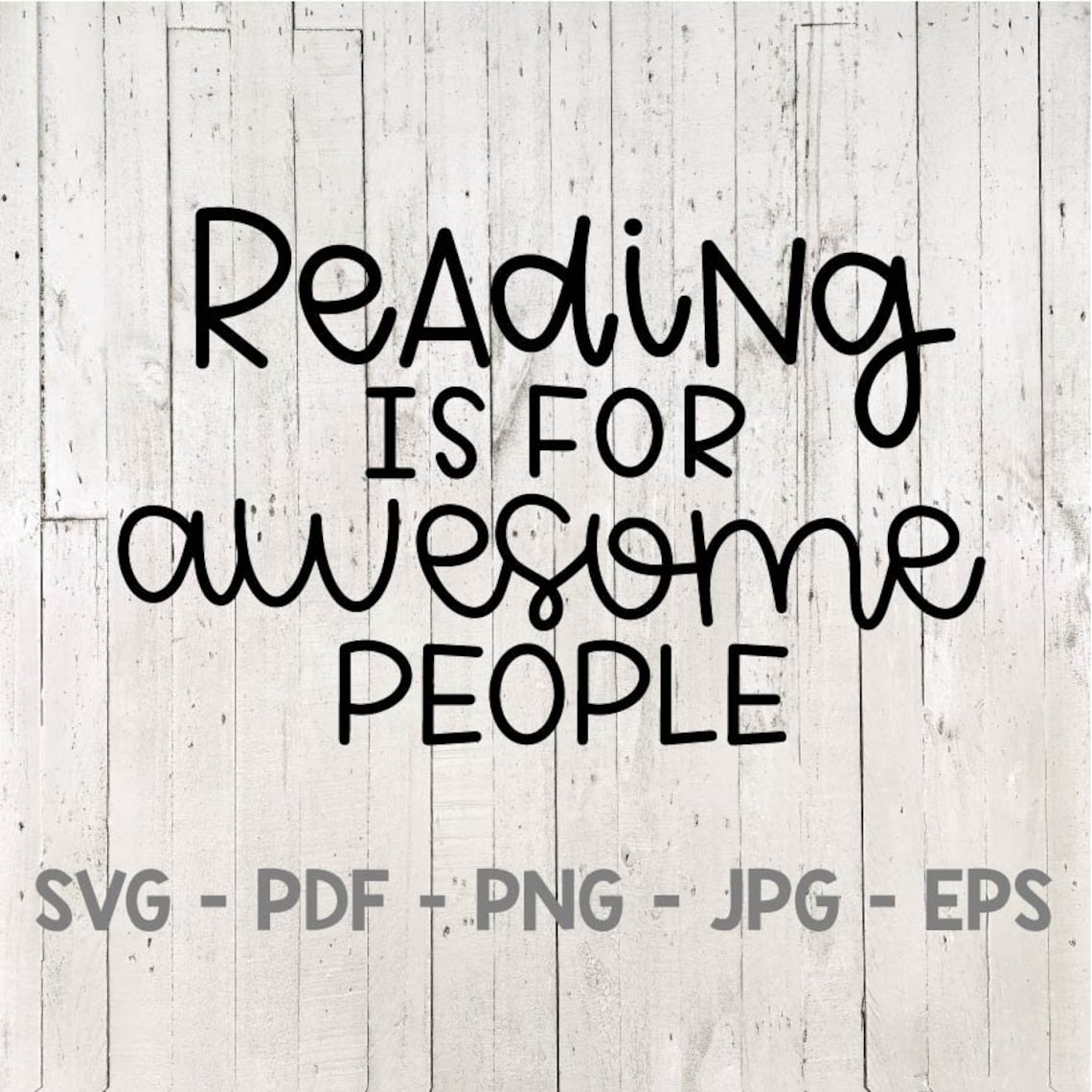 Reading is for Awesome People Svg Reading Svg Book Svg | Etsy