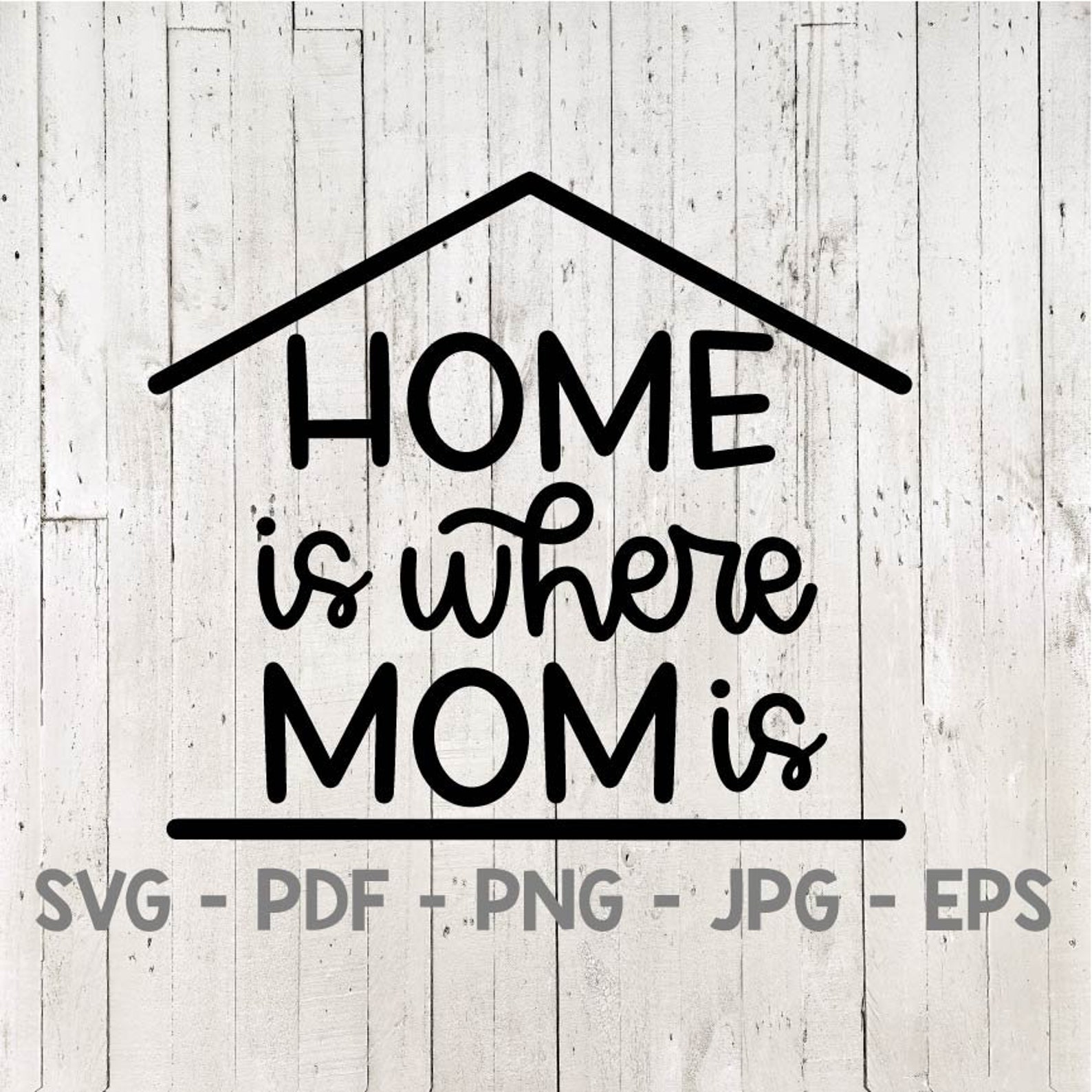 Home is Where Mom Is Svg Mothers Day Svg Mom Life Svg Mom | Etsy