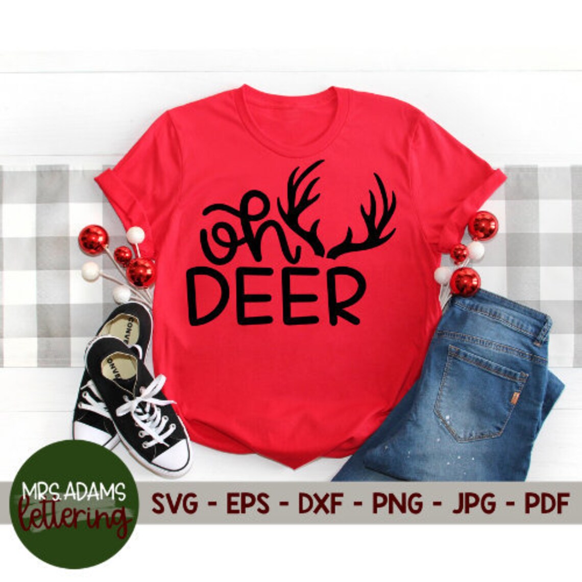 Oh Deer Reindeer Svg Deer Svg Rudolph Svg Christmas Svg | Etsy