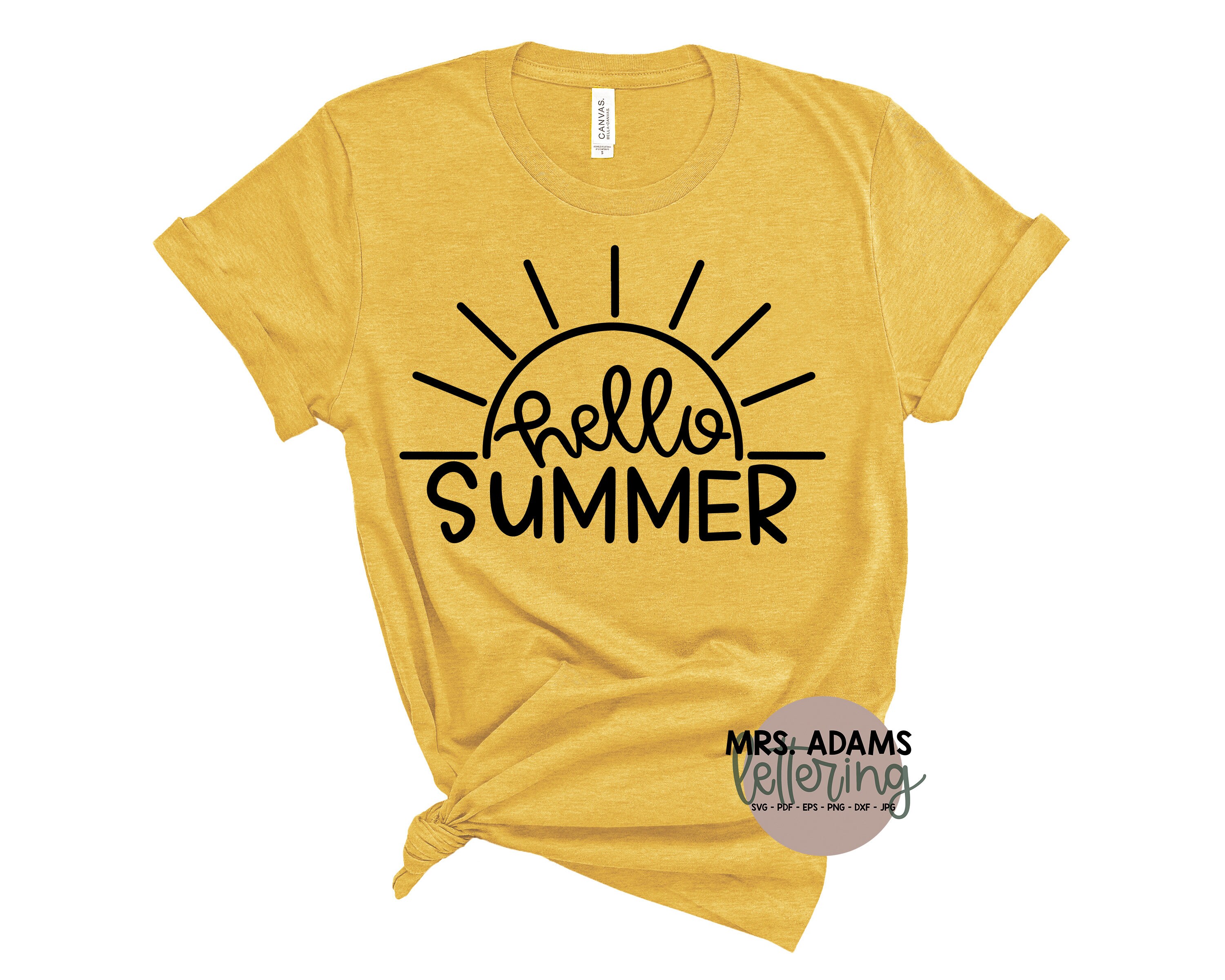 Hello Summer Svg Summer Svg Summer Shirt Svg Summer Cut | Etsy