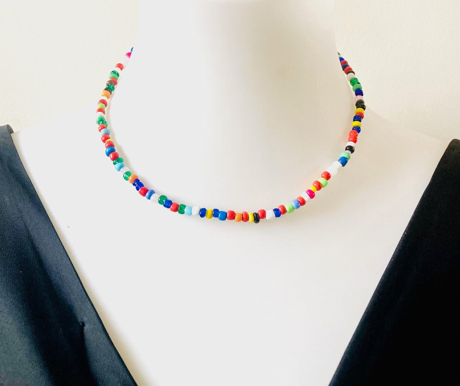 Multicolor Colorful Beaded Handmade Necklace - Etsy