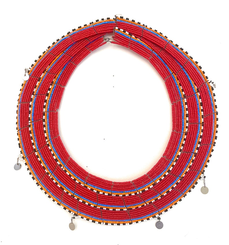 Authentic Maasai Beaded Necklace - Etsy