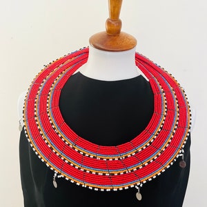 Authentic Maasai Beaded Necklace - Etsy