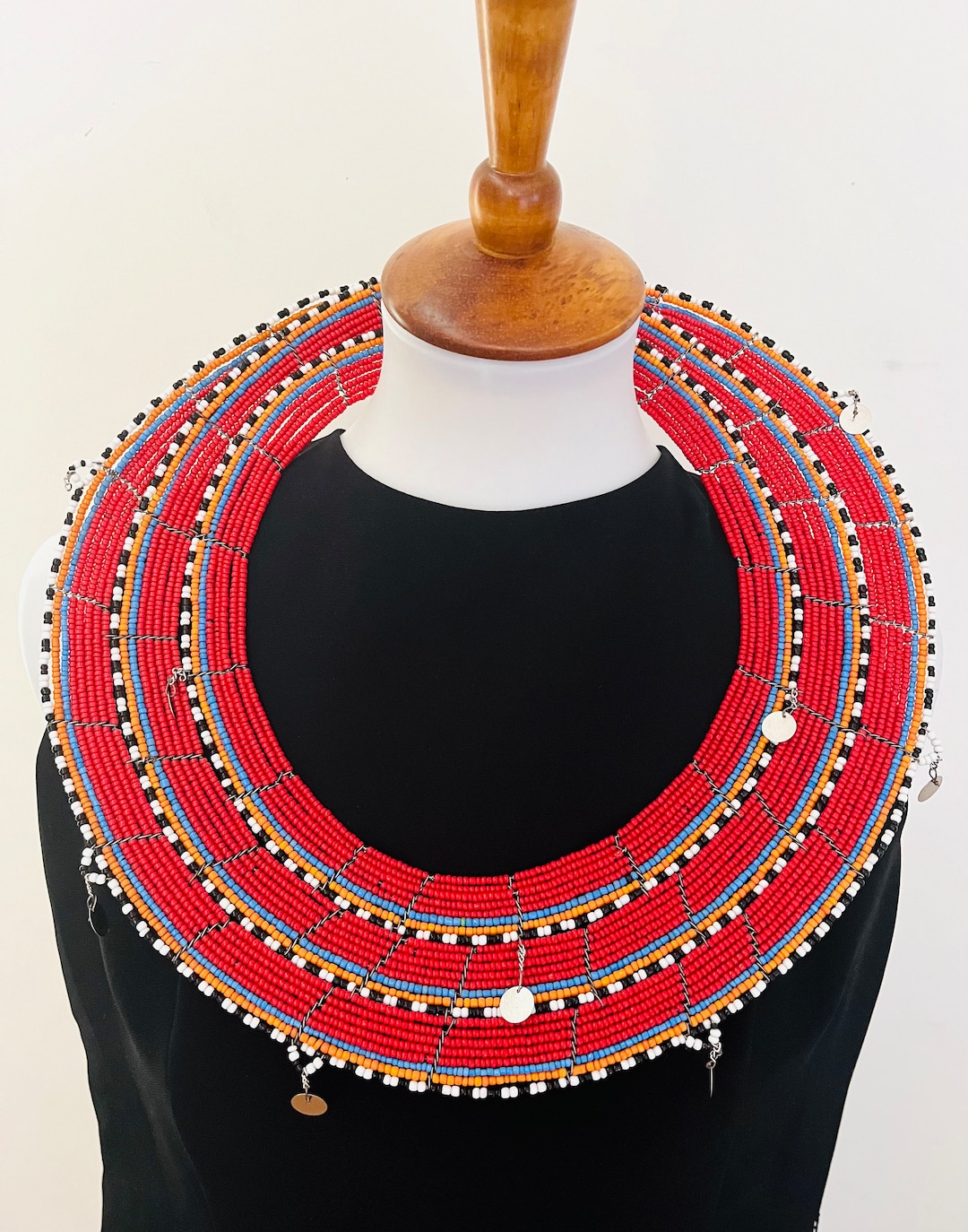 Authentic Maasai Beaded Necklace - Etsy