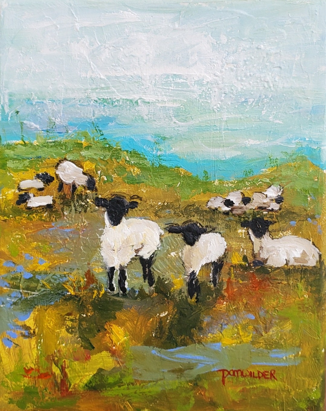 PRINT, Lanscape Fine Art Print, 8x10 Giclee Print, Sheep, Animal Print ...