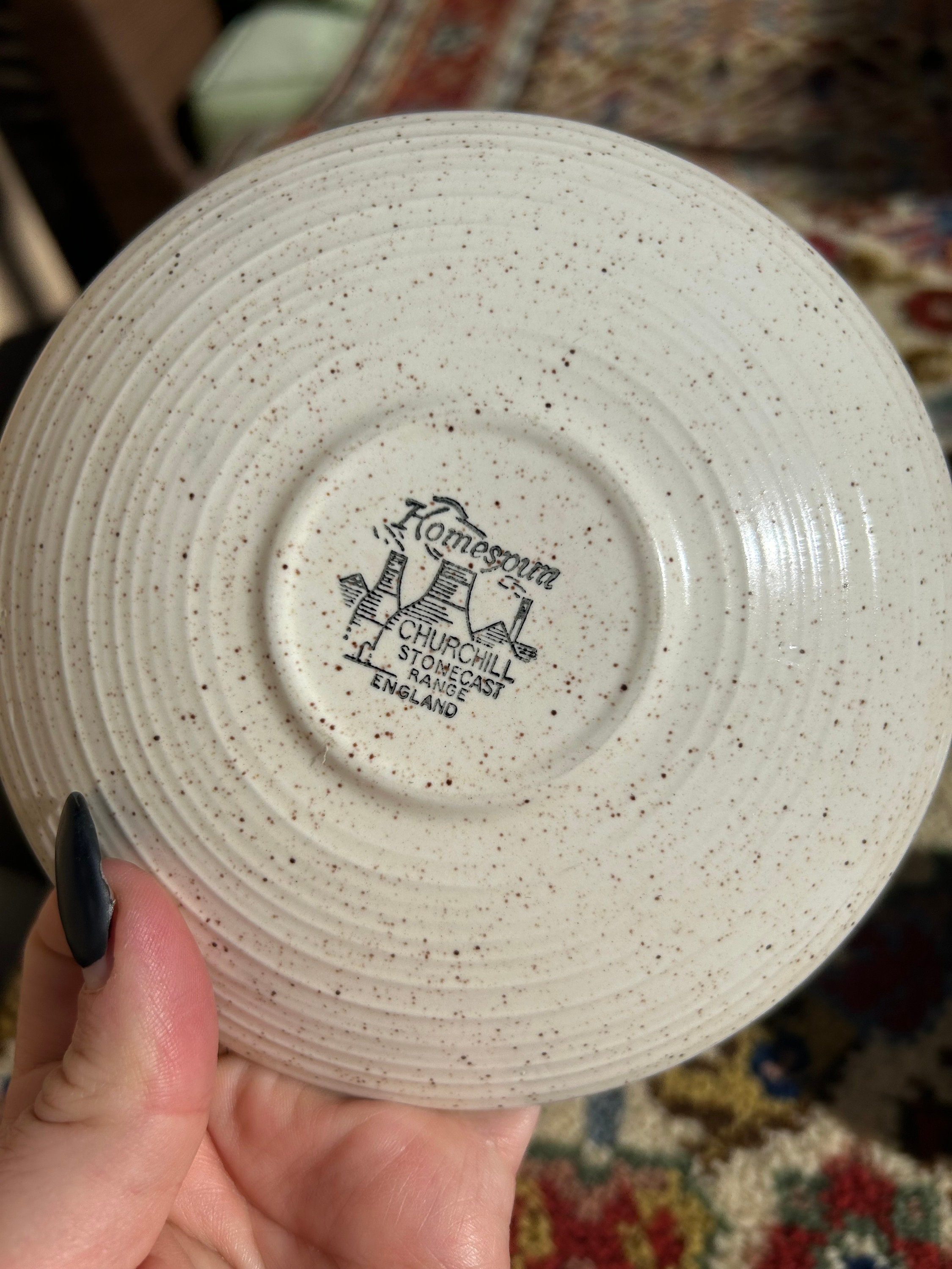 Vintage Churchill Stoneware Mugs and Saucers - Etsy