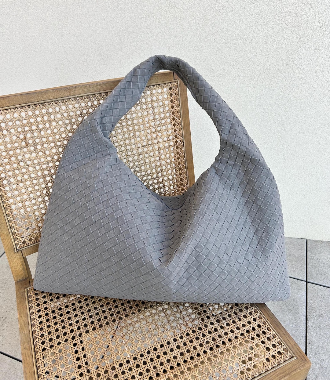 Teenage Girl Practical Shoulder Bag for School Tote Interwoven Design ...
