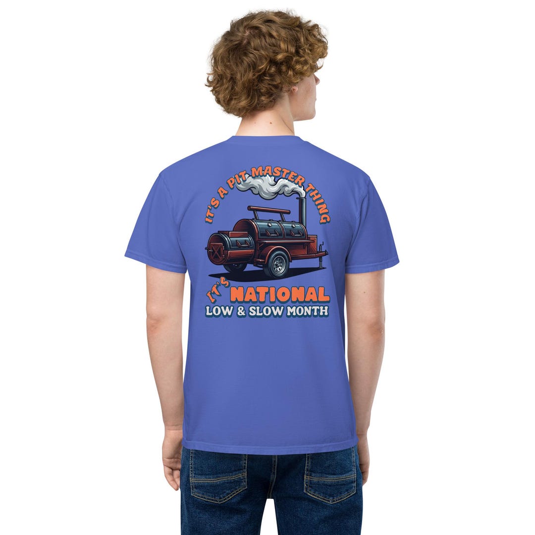 National Low & Slow Month It's A Pit Master Thing BBQ Gift Pocket Tee ...