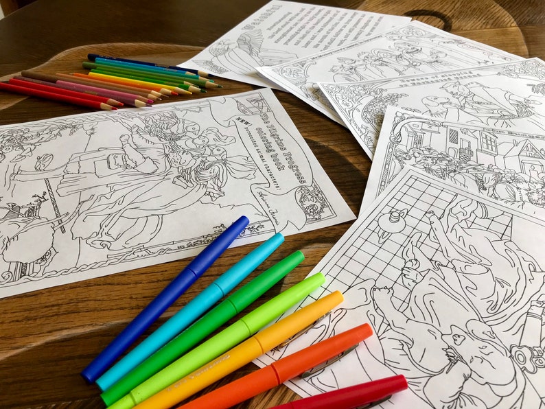 The Pilgrims Progress Coloring Book! 25 Printable PDF Coloring Pages ...