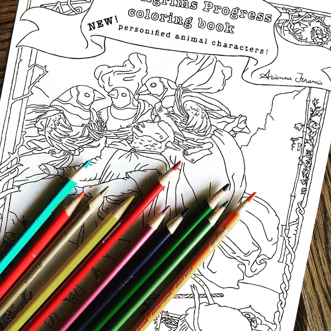 The Pilgrims Progress Coloring Book! 25 Printable PDF Coloring Pages ...