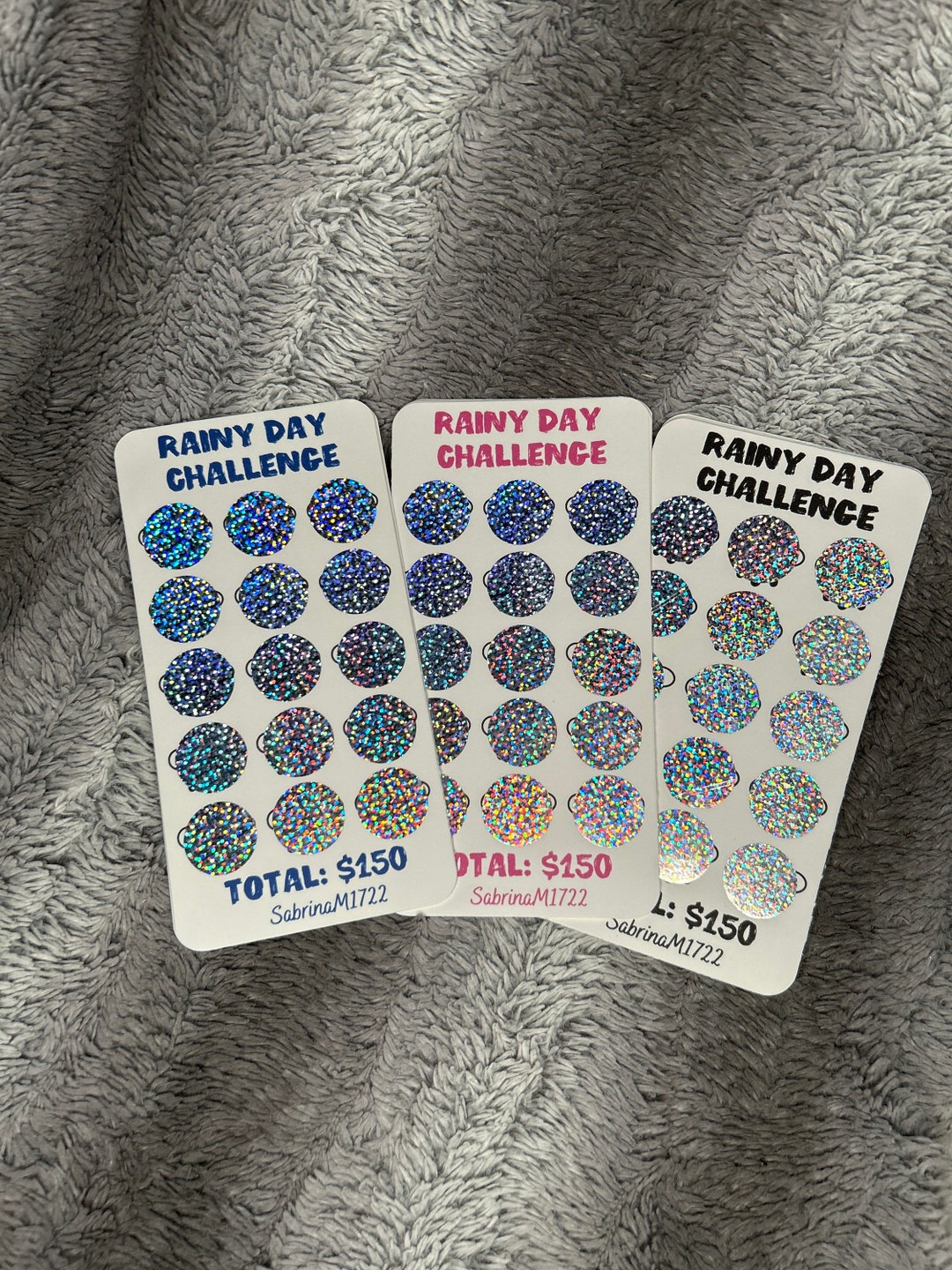 Rainy Day Challenge Savings Budget Scratch off Challenge - Etsy