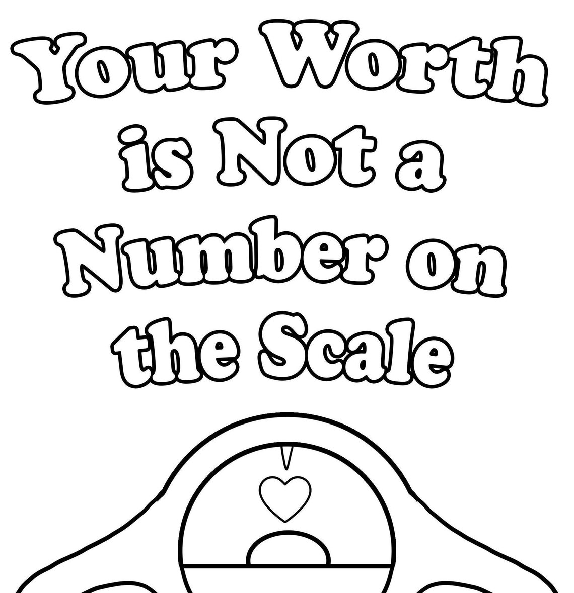 The Body Positive Coloring Book Instant Download Jpeg Printable