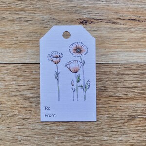 Set of 12 Flower Gift Tags, Variety of Watercolor Gift Tags - Etsy